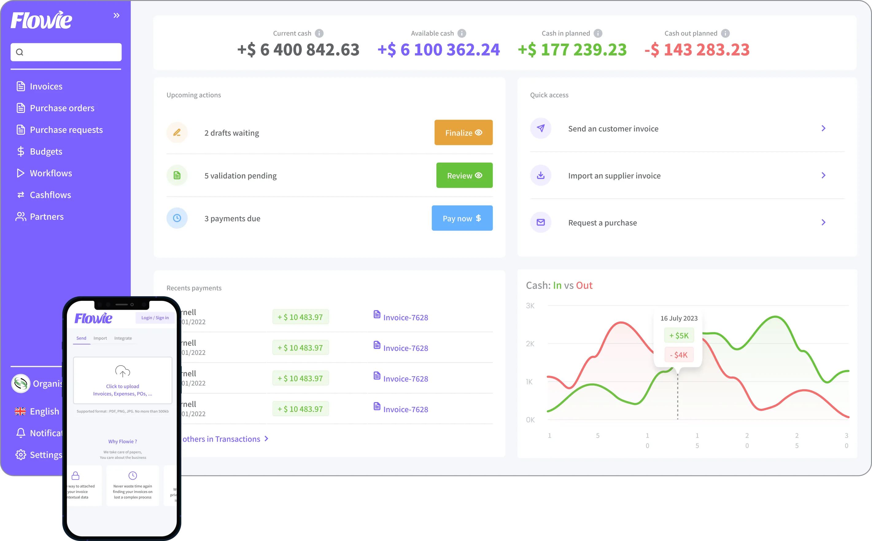 Flowie - The Agentic AI Finance and Procurement Orchestration Platform